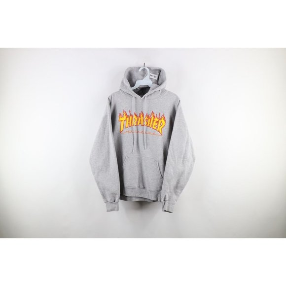 Thrasher | Shirts | Vintage Thrasher Magazine Mens Small Spell Out Fire ...